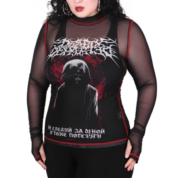 Killstar | Tops | Killstar Departed Mesh Top | Poshmark